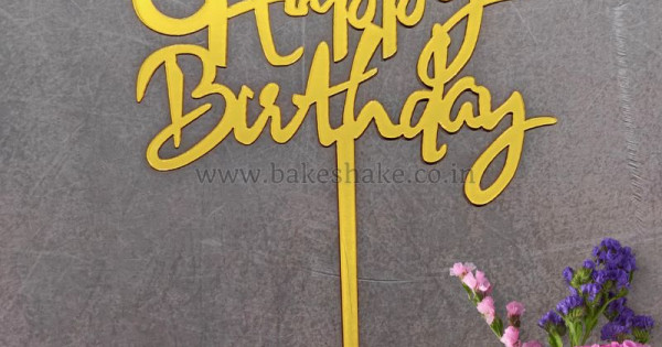 Happy Birthday Acrylic Cake Topper (ACT 33)